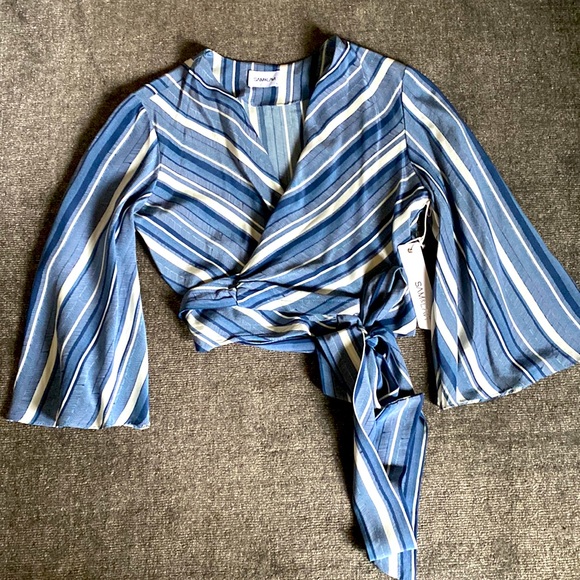 Sam & Lavi | Tops | Sam Lavi Wrap Crop Top | Poshmark